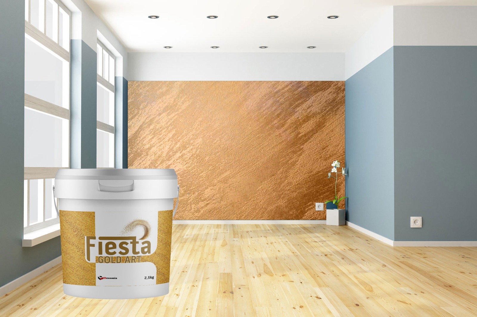 Fiesta Metallic Art Gold - Decomin Paints Ireland
